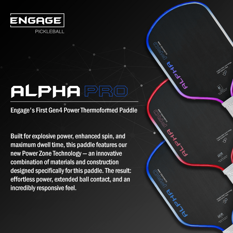 NEW. Alpha Pro. | Thermoformed Power & Spin. – EngagePickleball